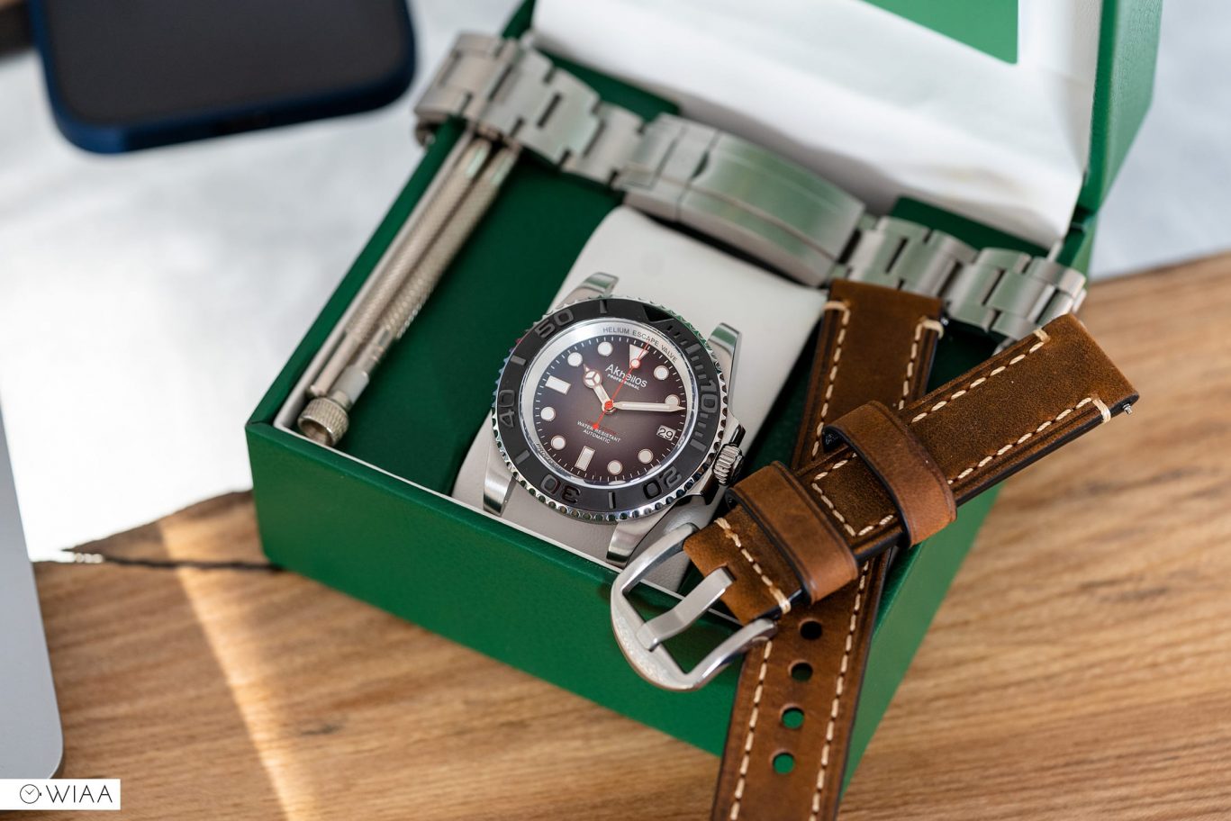 Akheilos Shark 500m Watch Review - 12&60